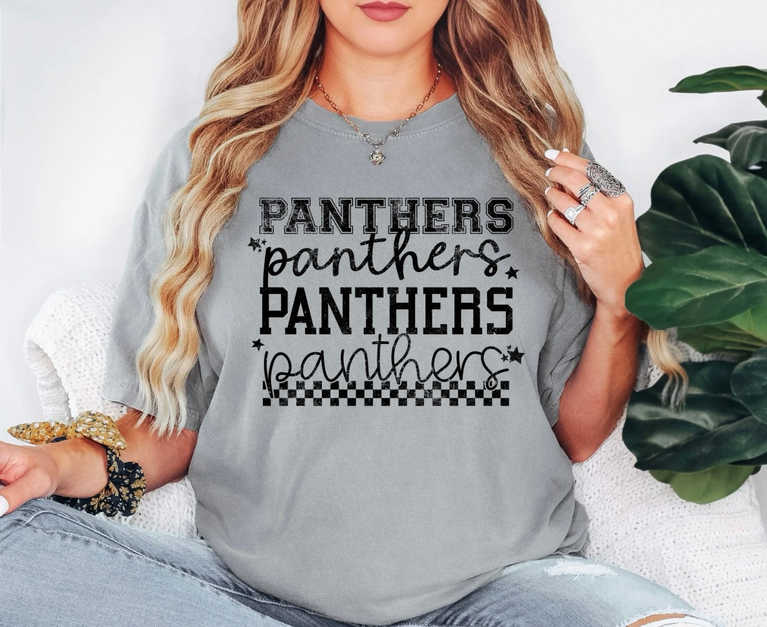 Panthers Stacked Fonts – Happy Standard Apparel Co