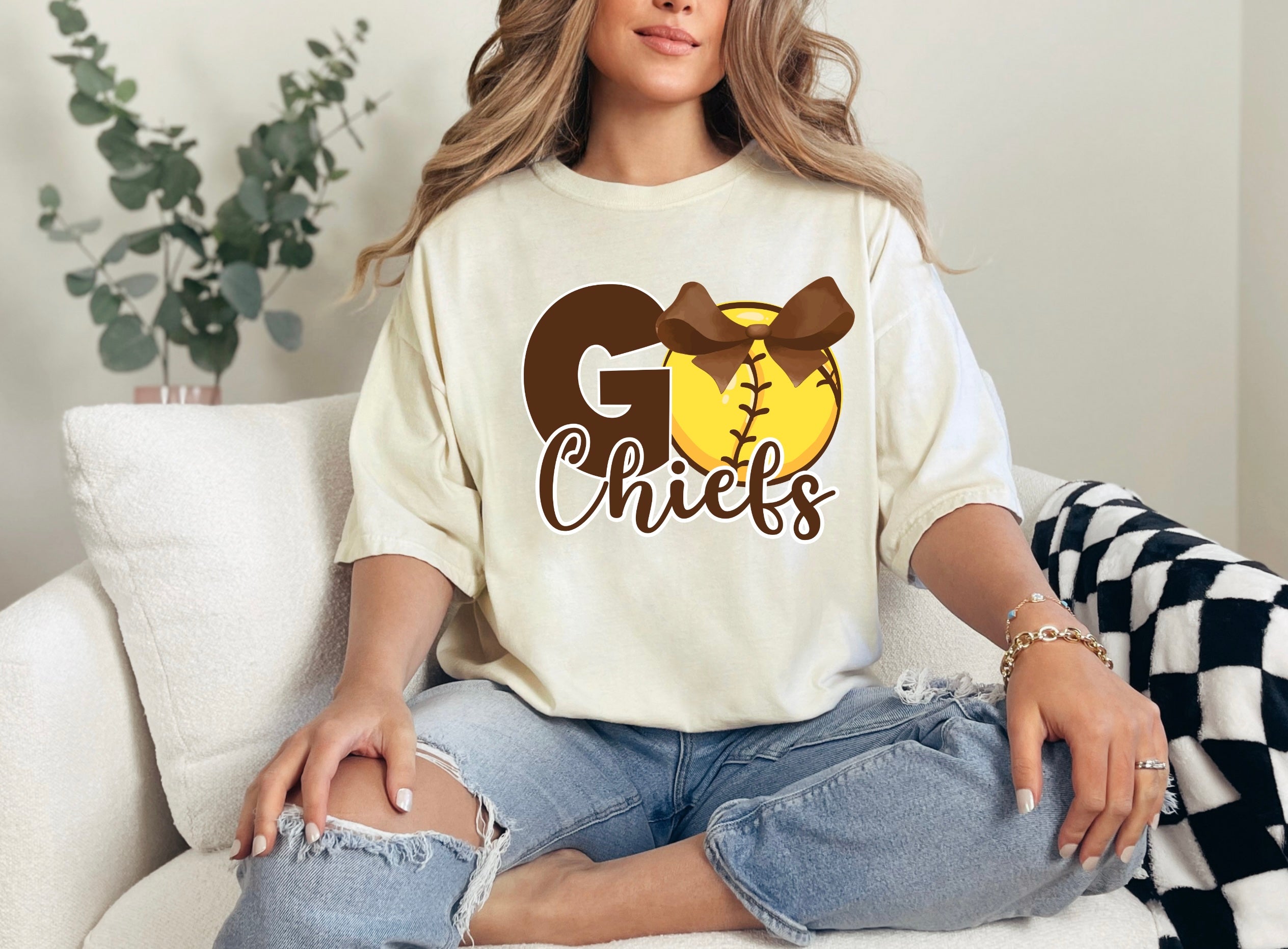Go Chiefs - Bow – Happy Standard Apparel Co